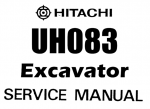 Hitachi UH083 Excavator Service Repair Manual | A Factory Manual Store