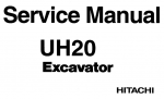 Hitachi UH20 Excavator Service Repair Manual | A Factory Manual Store