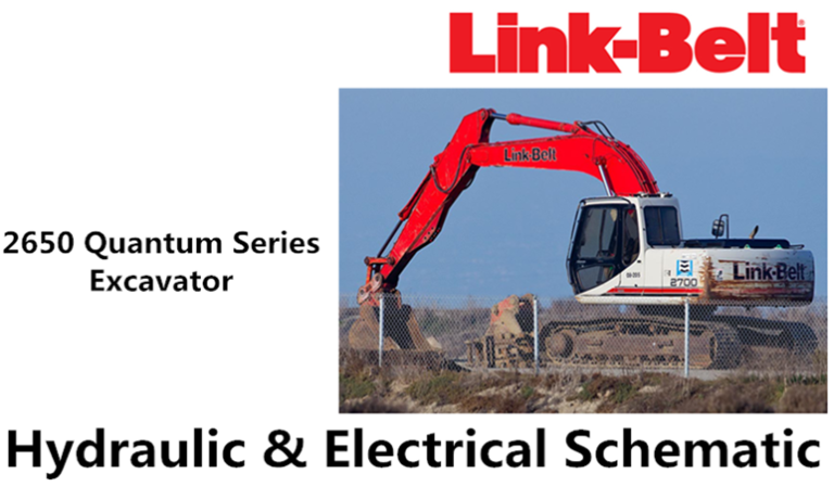Link-Belt 2650 Quantum Series Excavator Hydraulic & Electrical Schematic | A Factory Manual Store