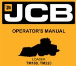 JCB TM180, TM220 Loader Operator’s Manual | A Factory Manual Store