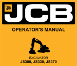 JCB JS300, JS330, JS370 Tracked Excavators Operator’s Manual | A ...