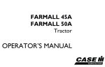 Case IH FARMALL 45A, FARMALL 50A Tractor Operator’s Manual | A Factory ...