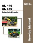 Gehl AL440, AL540 Articulated Loader Service Repair Manual | A Factory ...