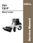 Gehl 721, 721T Wheel Loader Service Repair Manual | A Factory Manual Store