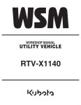 Kubota RTV-X1140 Utility Vehicle Service Repair Manual | A Factory ...