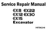 Hitachi EX8, EX12, EX15, EX22, EX30 Excavator Service Repair Manual | A Factory Manual Store