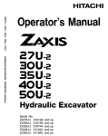 Hitachi ZAXIS 27U-2, ZAXIS 30U-2, ZAXIS 35U-2, ZAXIS 40U-2, ZAXIS 50U-2 ...