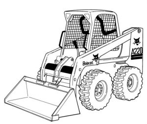Bobcat A220 Skid Steer Loader Hydraulic & Electrical Schematic | A ...
